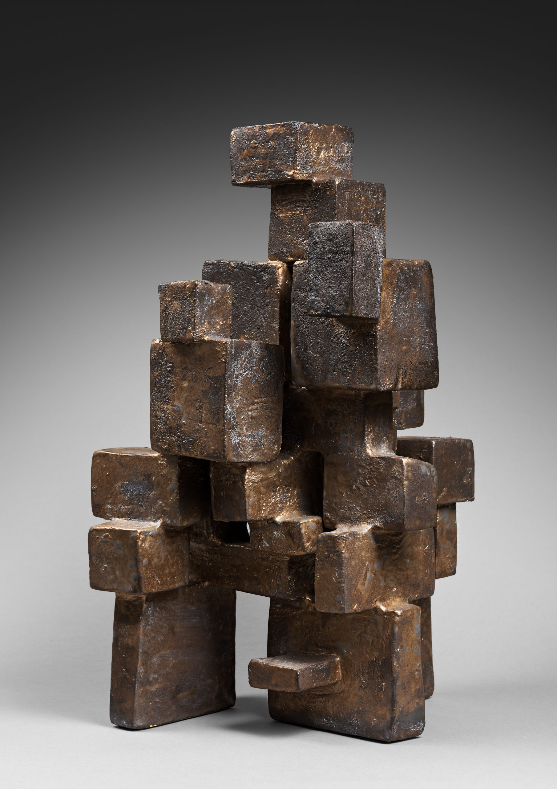 Bronze "Block" sculpture N°V | CHAHAN