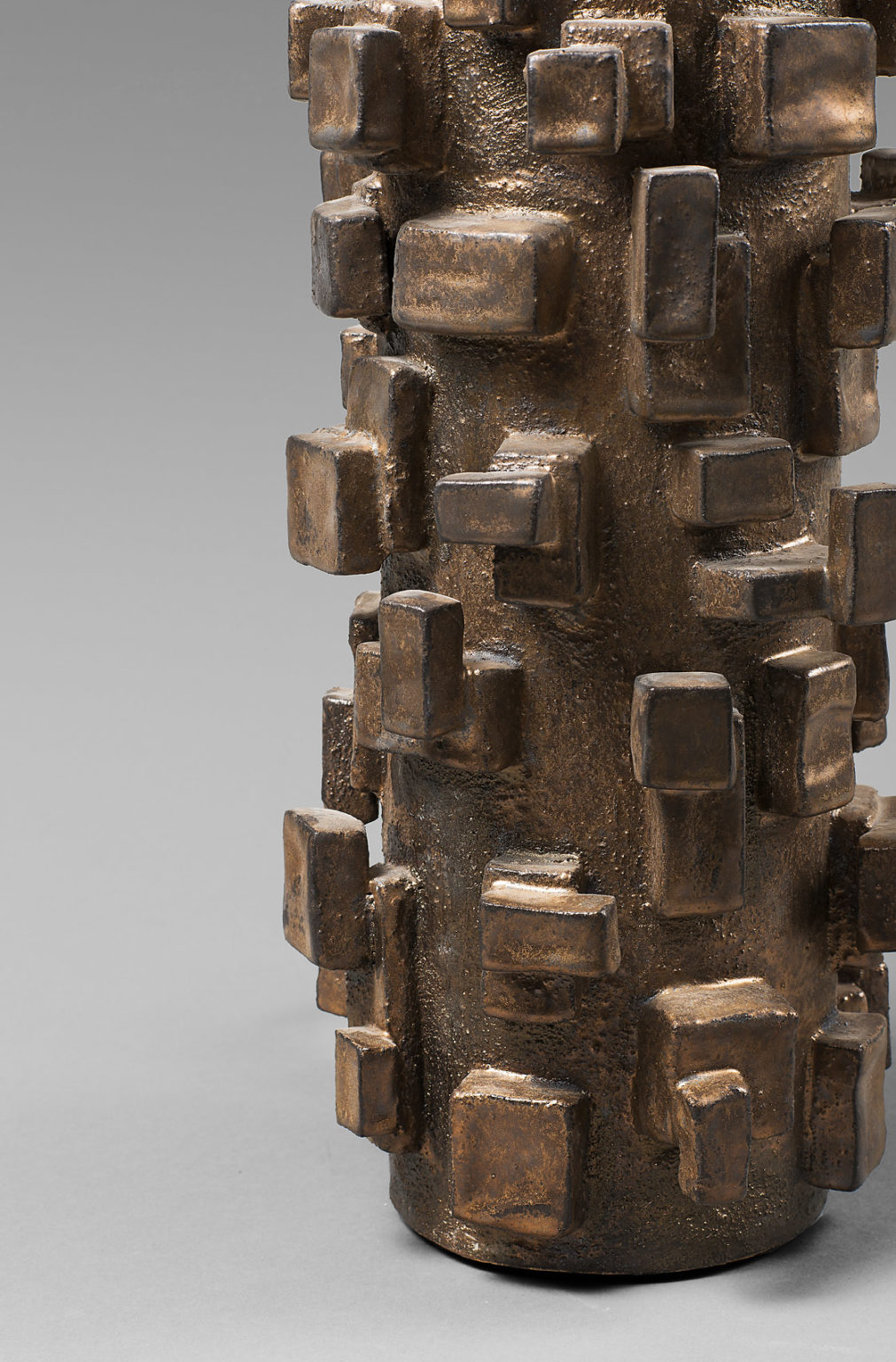 Large bronze « Block » lamp - CHAHAN