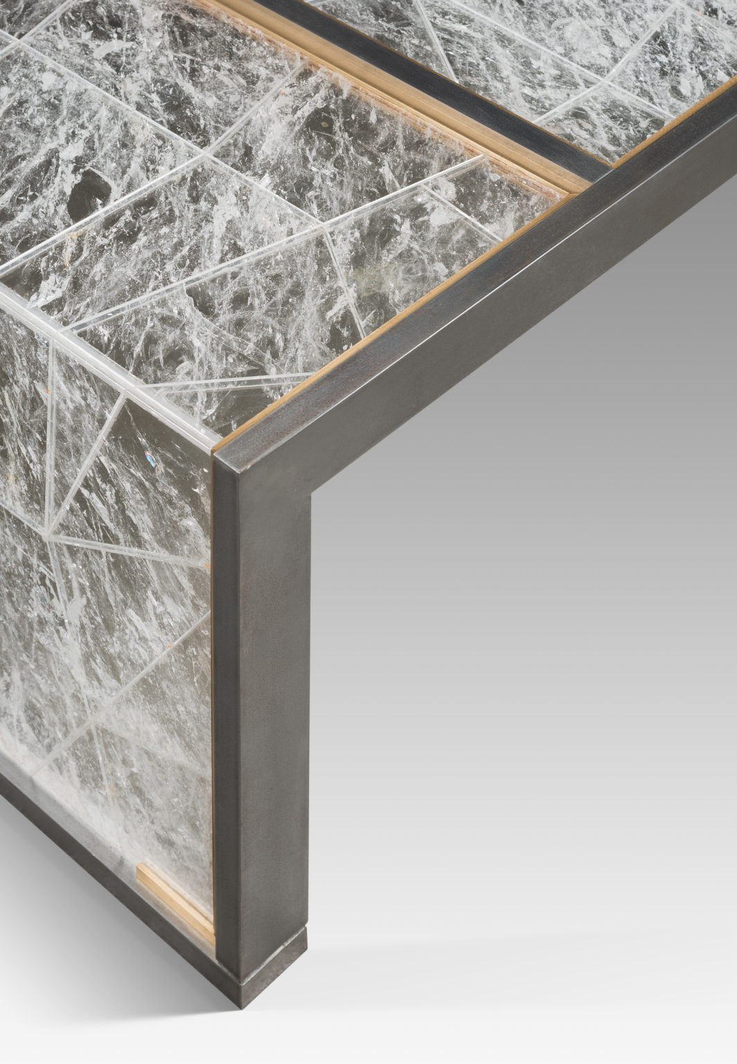 Large rock crystal Waterfall table - CHAHAN